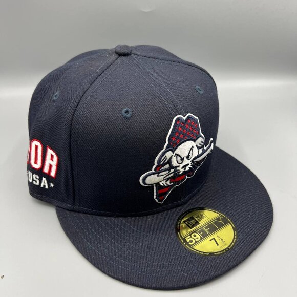 New Era | Accessories | Portland Sea Dogs Hat Men 7 2 Black Milb ...
